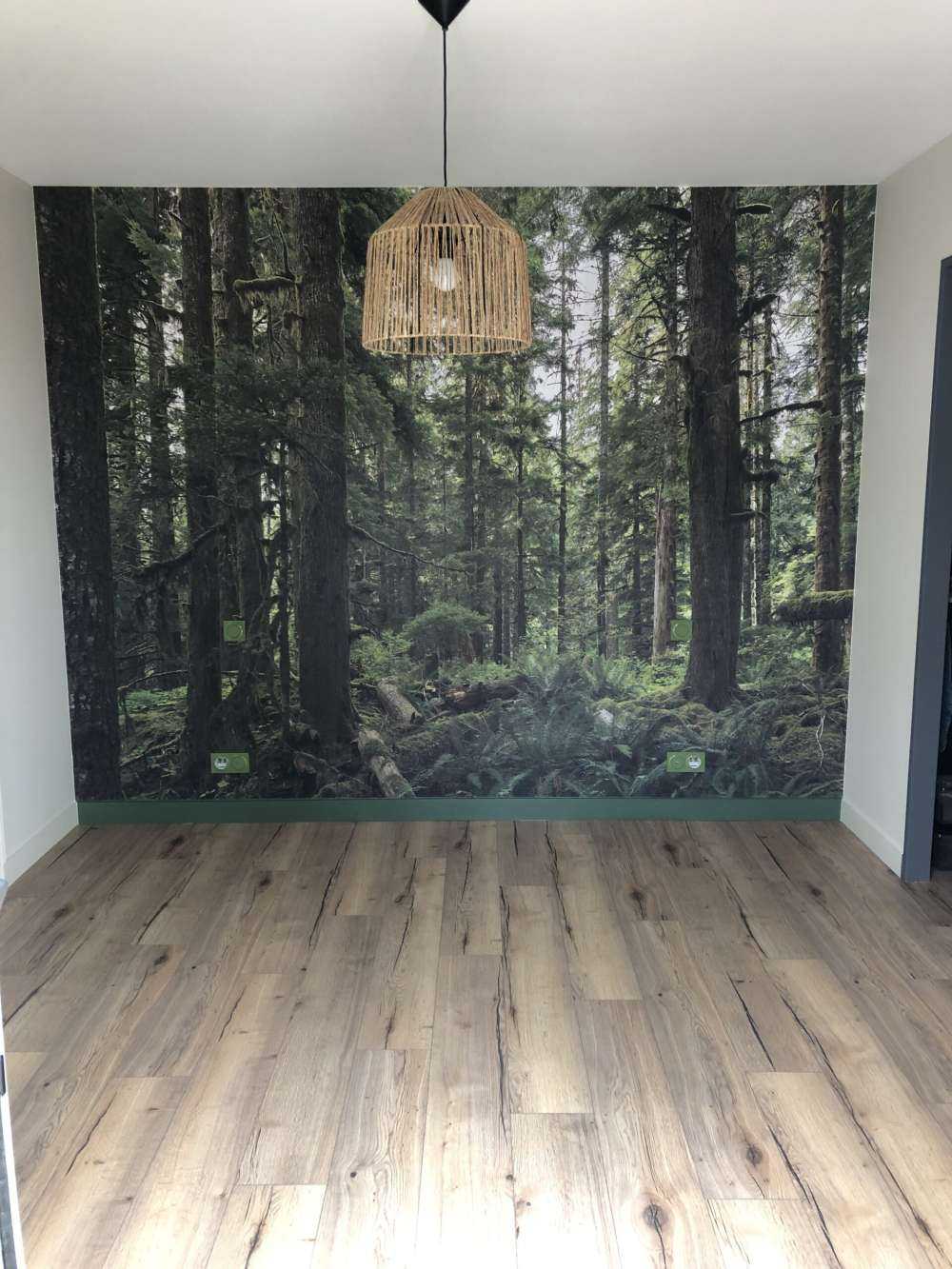 Wild bos - Fotobehang