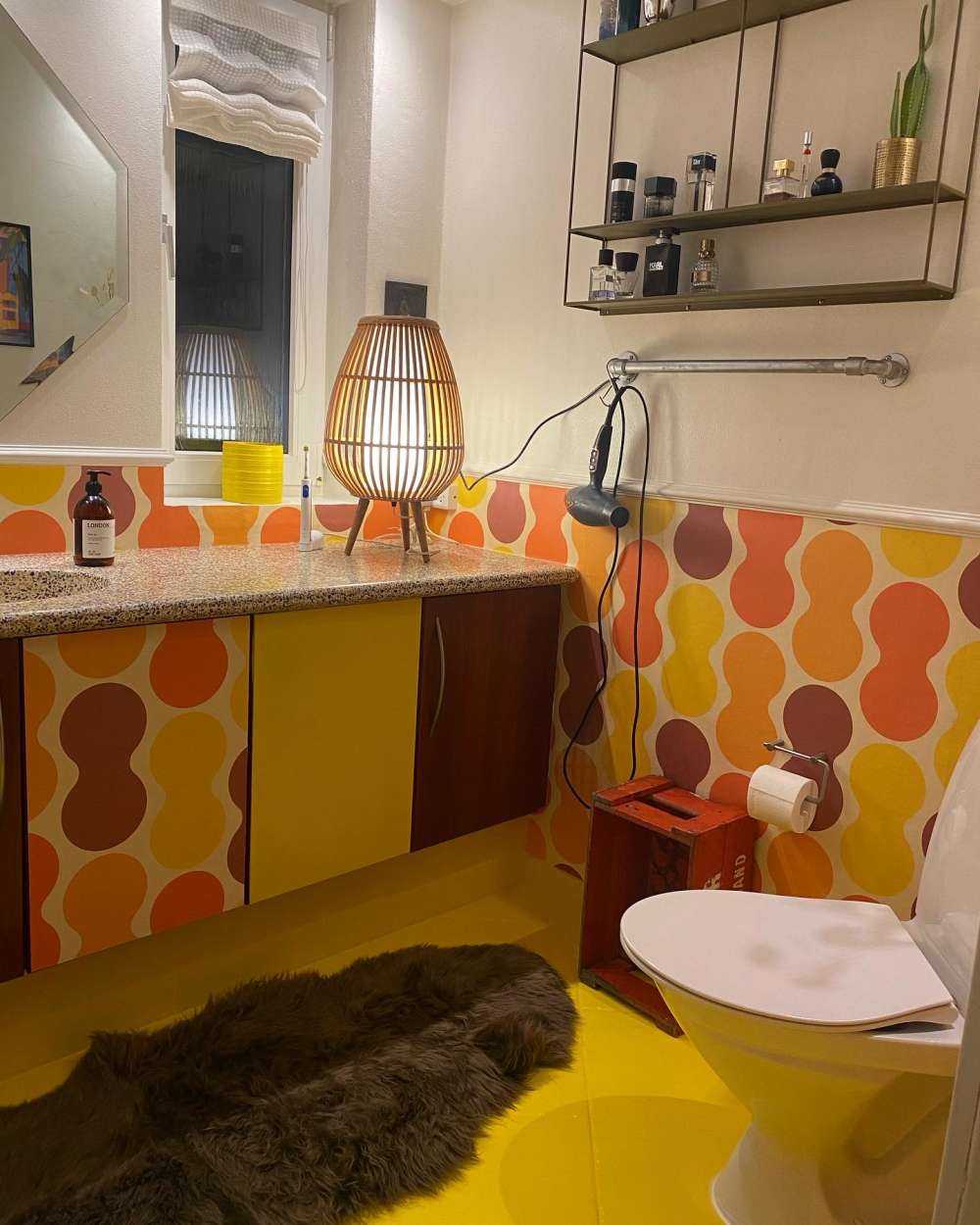 Retro patroon - Fotobehang