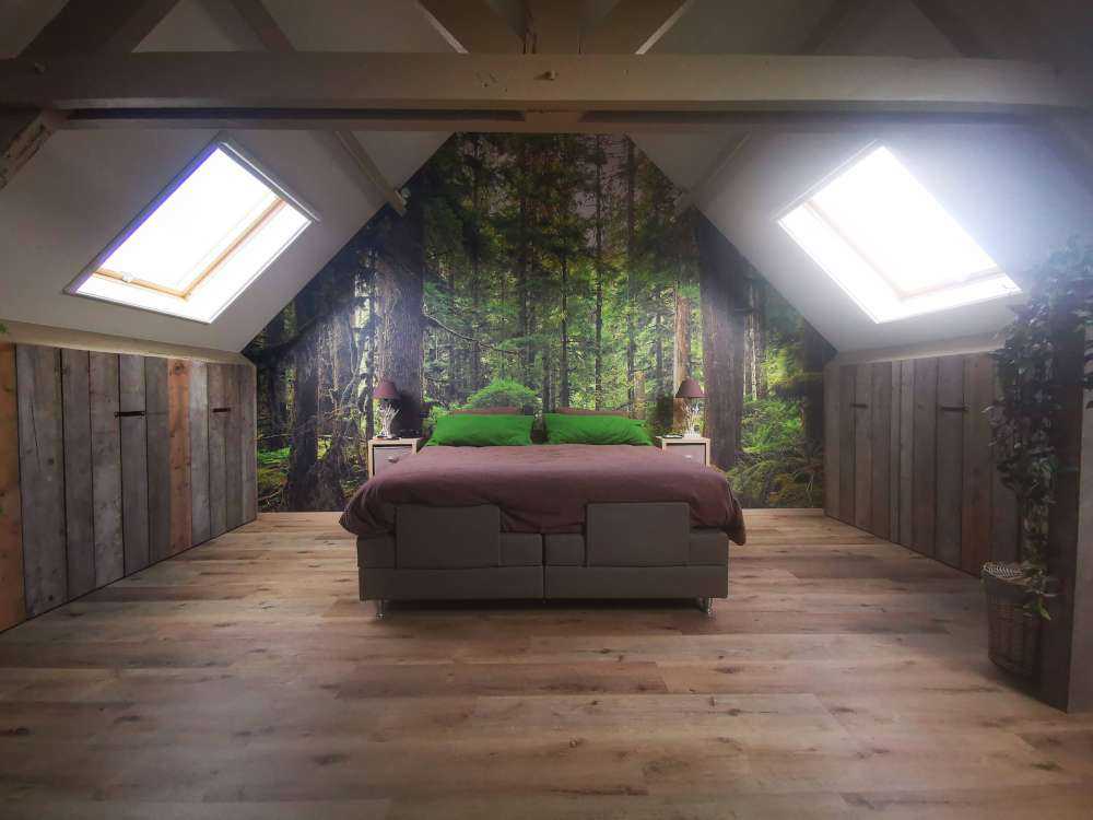 Wild bos - Fotobehang