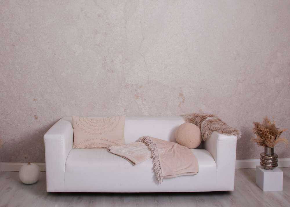 Beige beton - Fotobehang