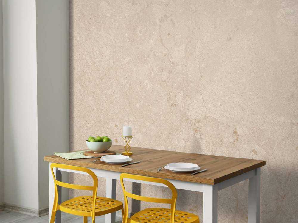Beige beton - Fotobehang