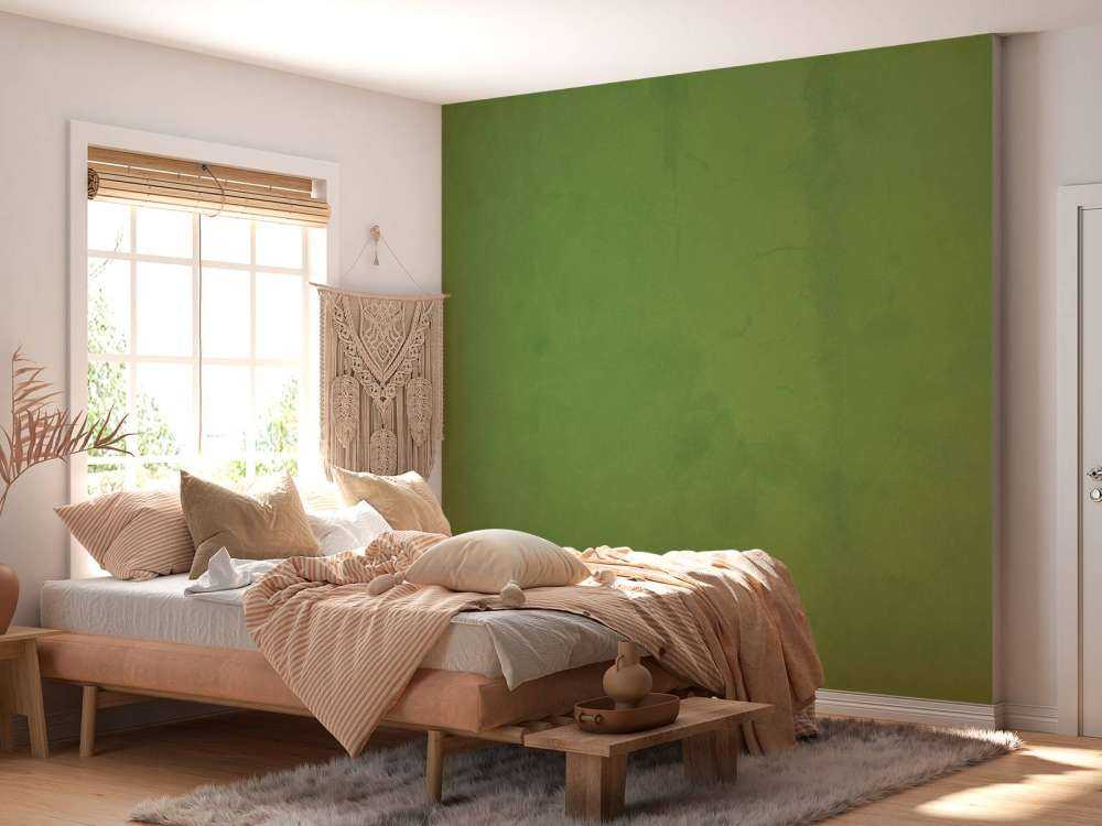 Avocado groen beton - Fotobehang