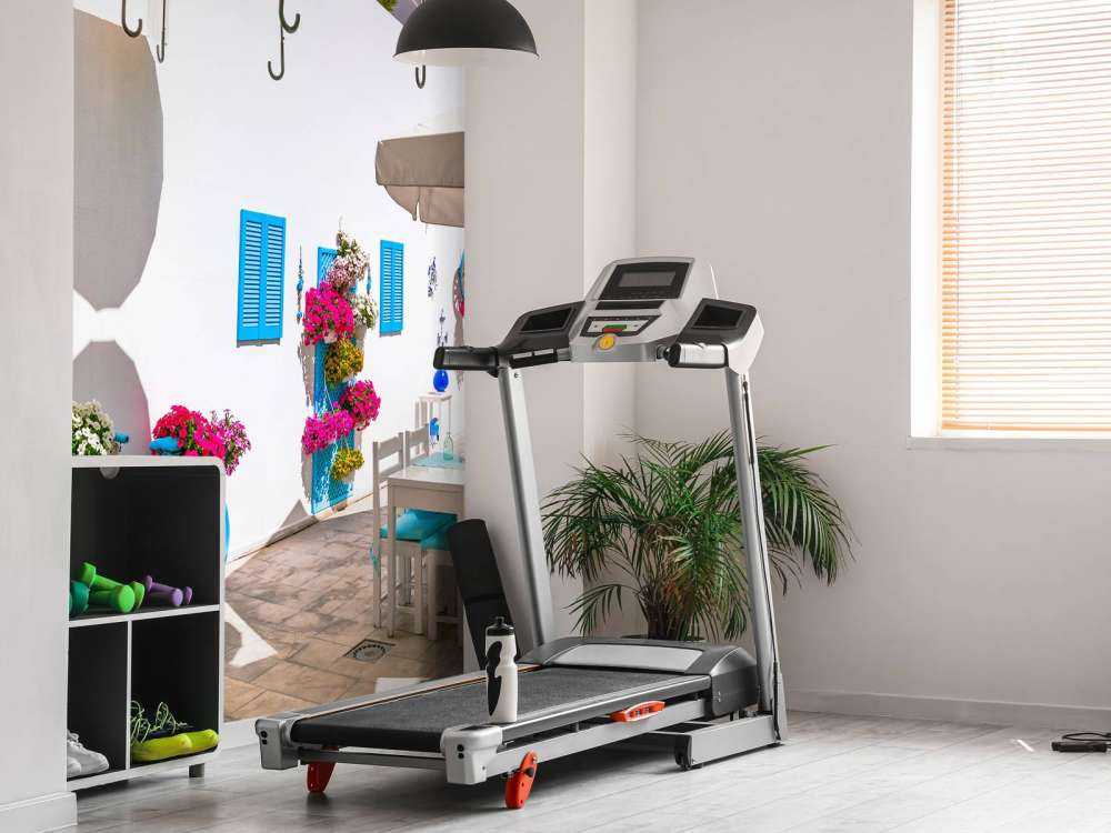 Vintage fiets bij een restaurant - Fotobehang