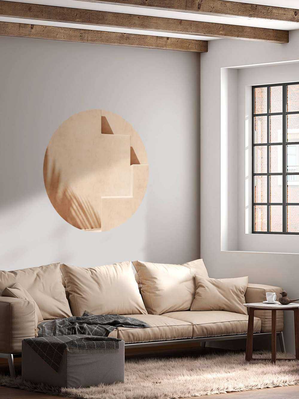 Minimalistische foto van trappen - Fotobehang