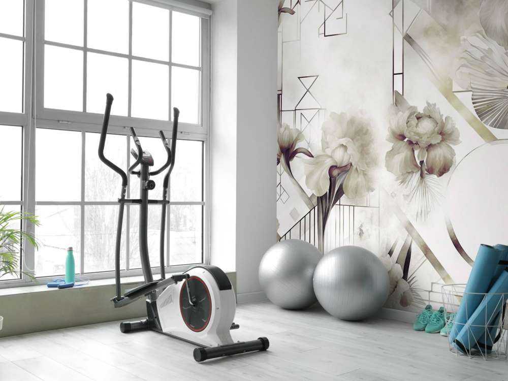 Fotobehang - Watercolor Geometry Sand - Fotobehang