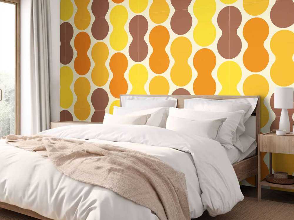 Retro patroon - Fotobehang