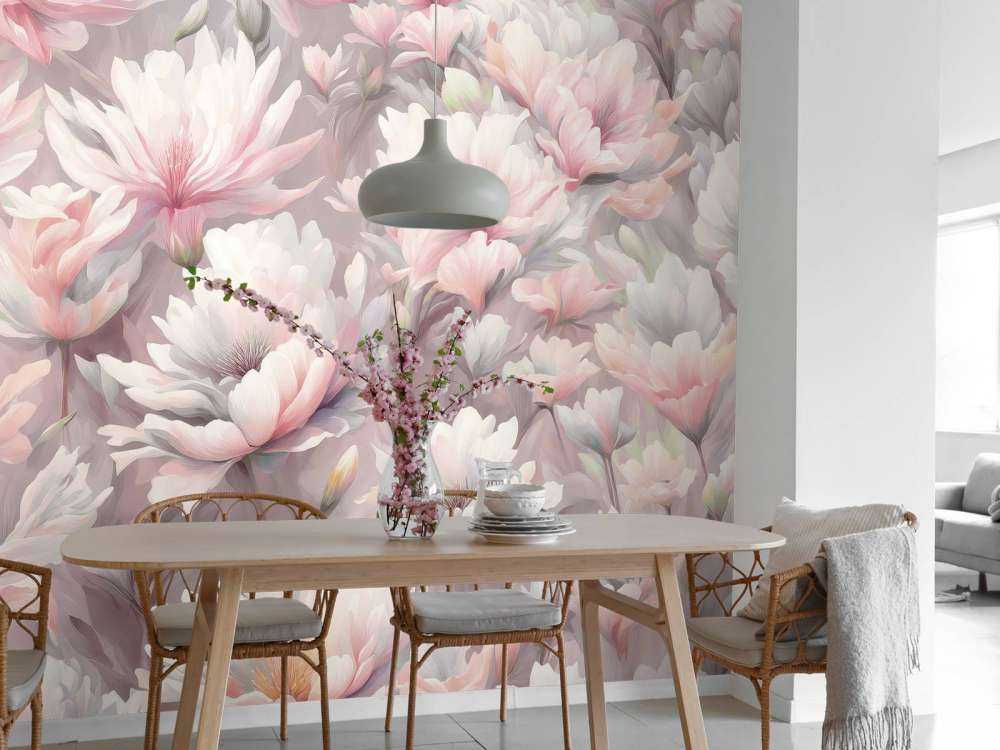 Fotobehang - Balmy morning Pink - Fotobehang