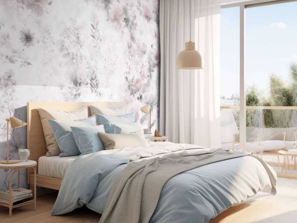 Fotobehang - Delicate Floral Mood 9 - Fotobehang