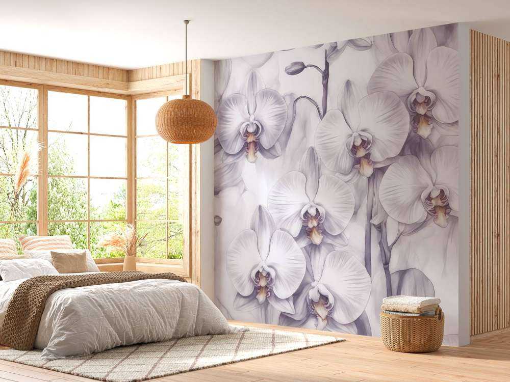Fotobehang - Orchids Paradise Purple - Fotobehang