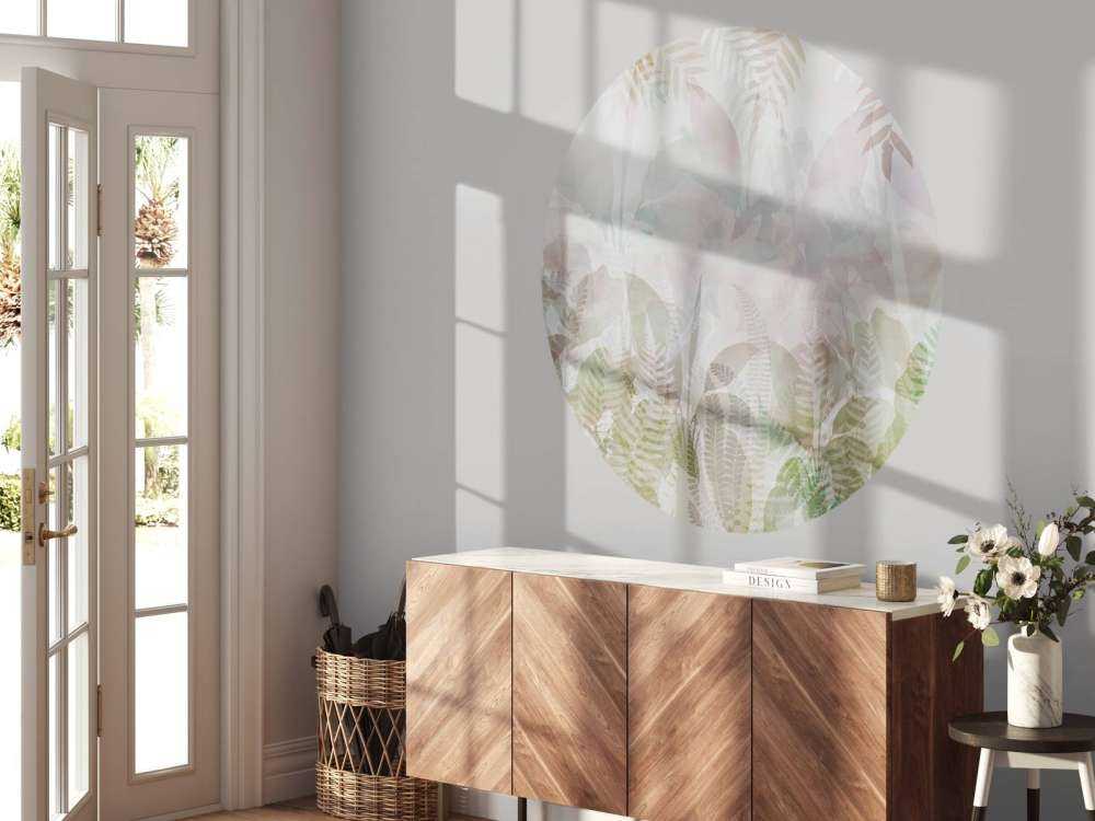 Fotobehang - Leaf Whisper Essence - Tropical Mist - Fotobehang