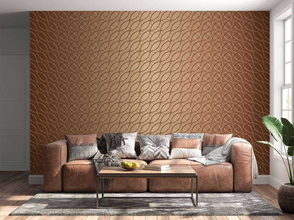 Glanzend brons - Fotobehang