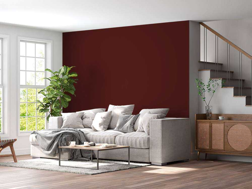 Donkerrood bruin - Fotobehang