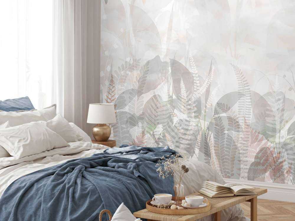 Fotobehang - Leaf Whisper Essence - Jungle Serenity - Fotobehang