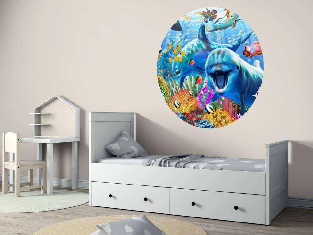 Fotobehang - Underwater Fun Panorama - Fotobehang