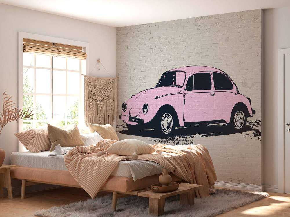 Graffiti Kever - Fotobehang