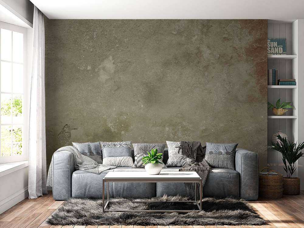 Oude muur met verweerde stuc - Fotobehang