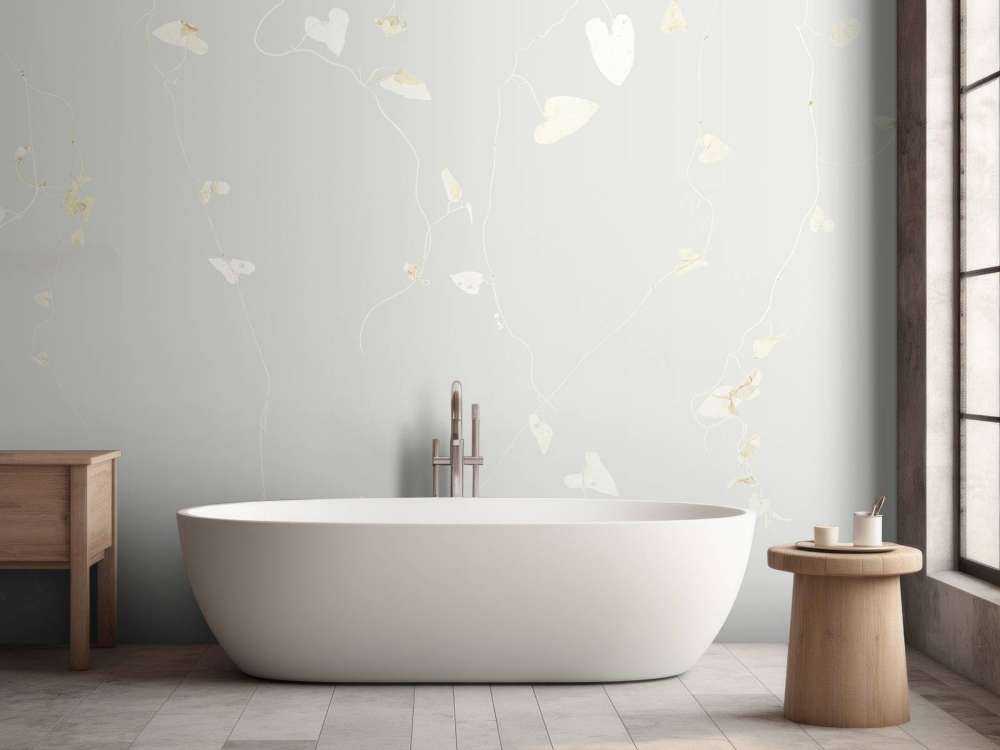 Haagwinde takken licht groen - Fotobehang