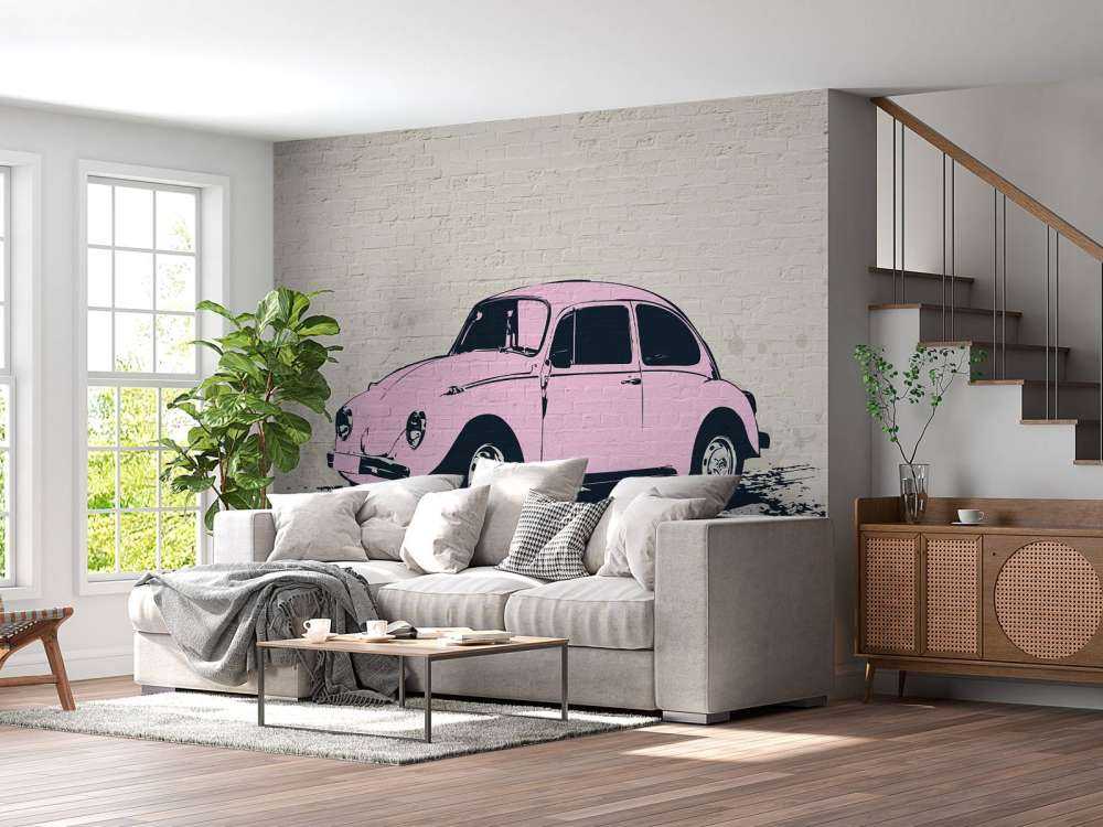 Graffiti Kever - Fotobehang