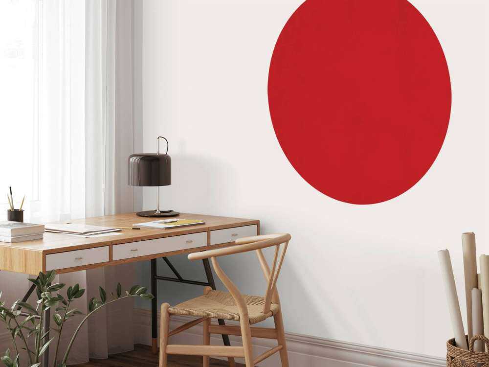 Ruby rood beton - Fotobehang