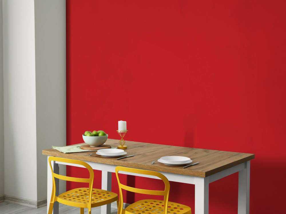 Ruby rood beton - Fotobehang