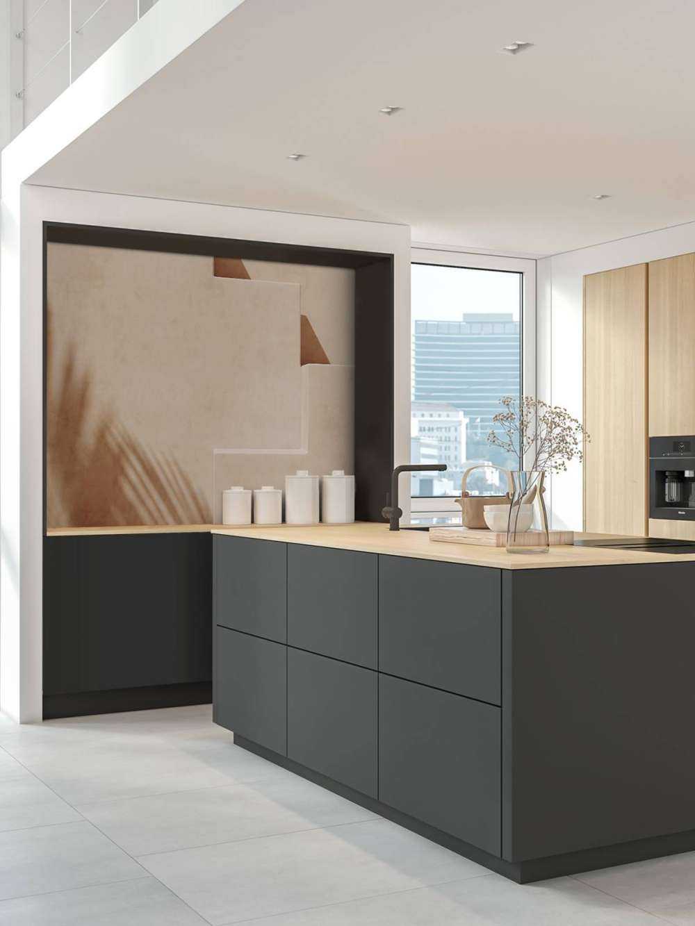 Minimalistische foto van trappen - Fotobehang