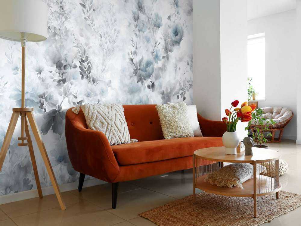 Fotobehang - Delicate Floral Mood 8 - Fotobehang