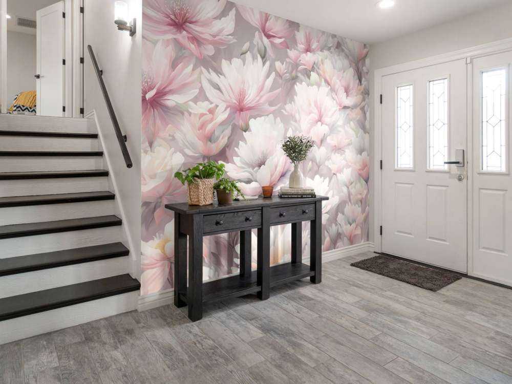 Fotobehang - Balmy morning Pink - Fotobehang