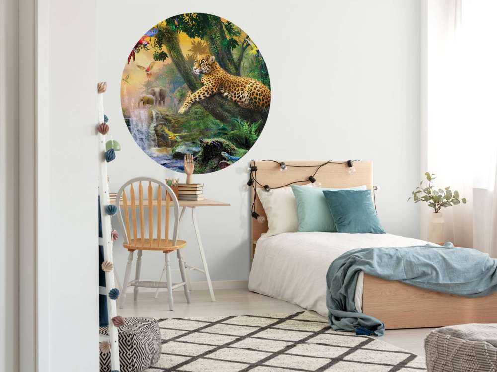 Fotobehang - Leopards in The Jungle - Fotobehang