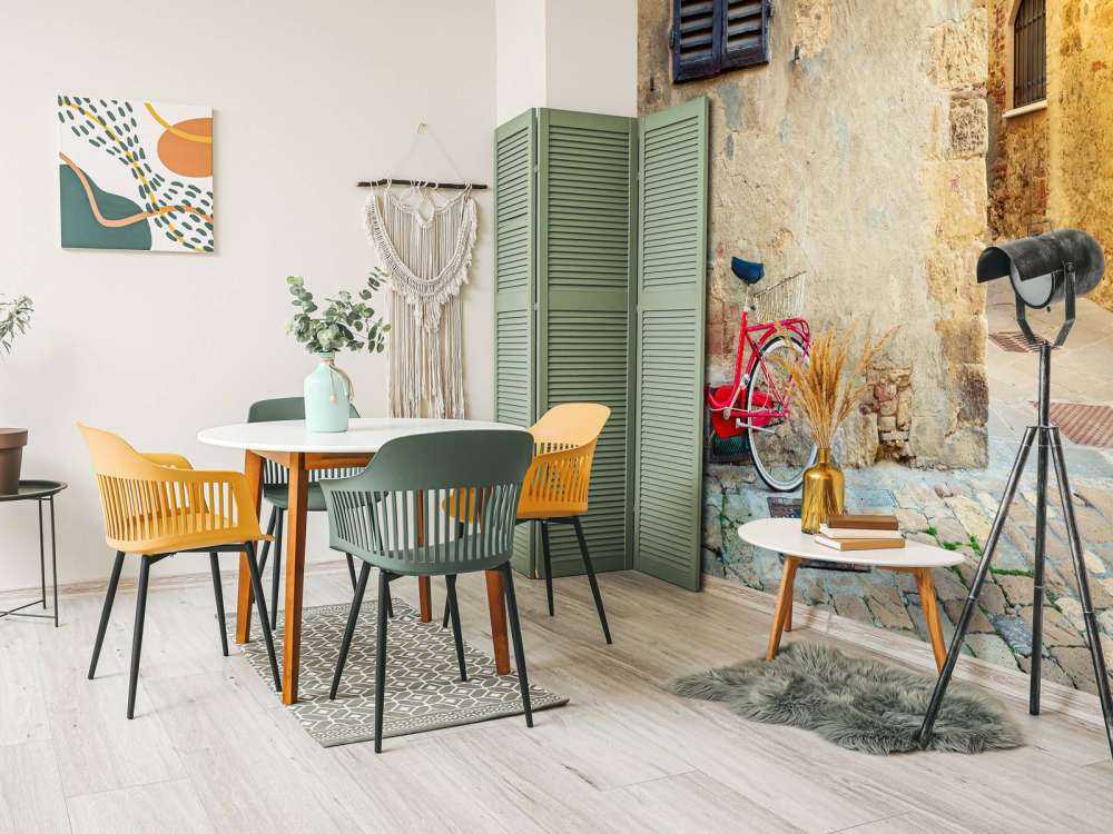 Rode retro fiets - Fotobehang