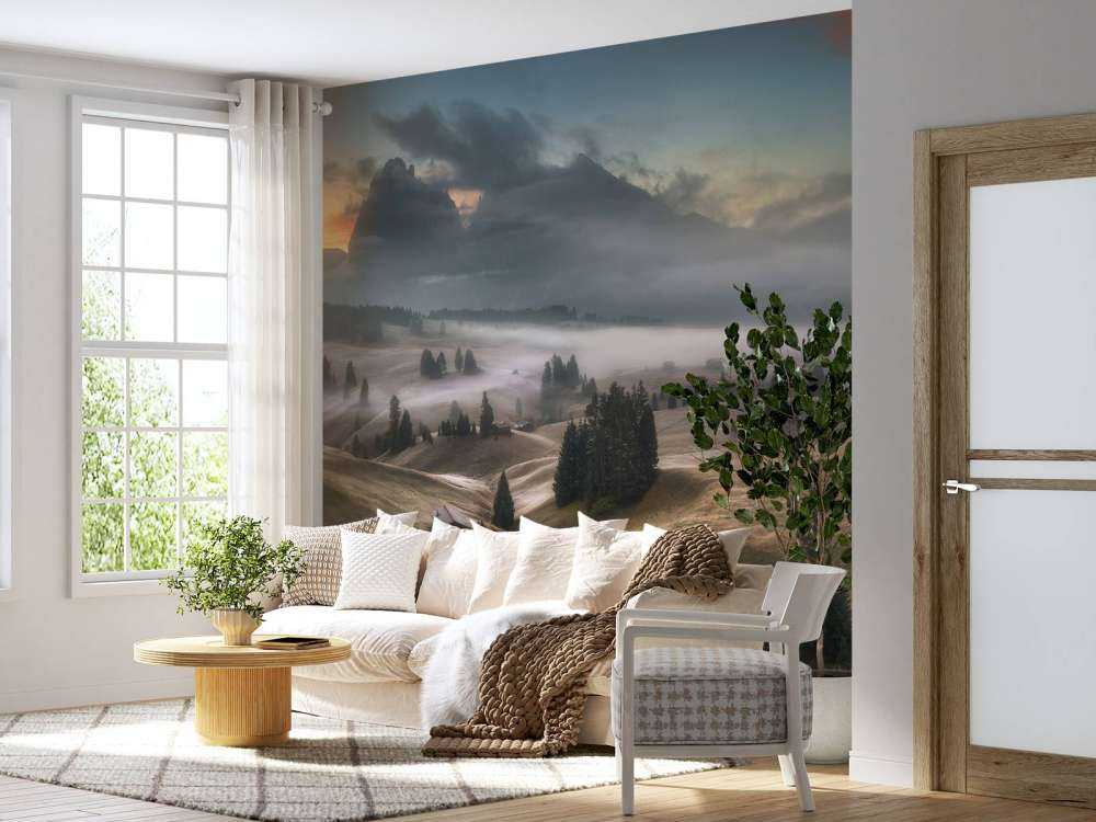 Hilly area - Fotobehang