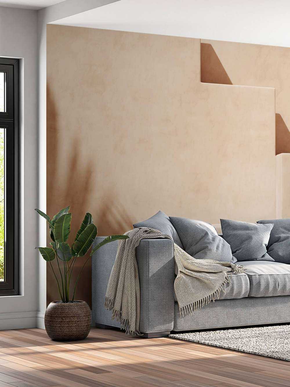 Minimalistische foto van trappen - Fotobehang