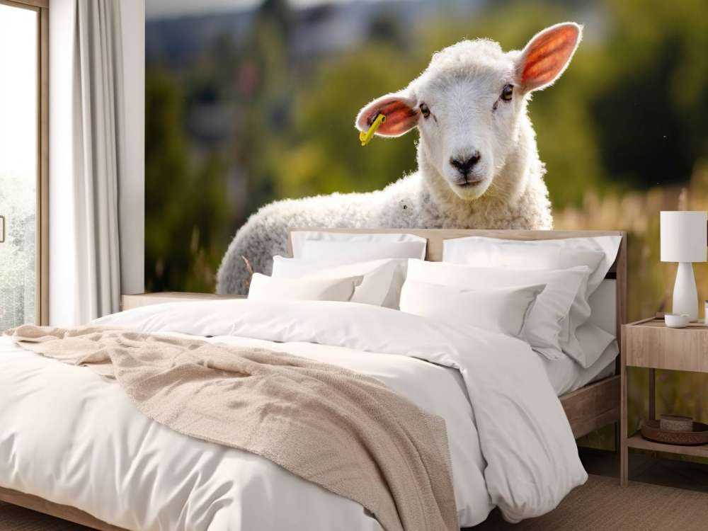 Jong schaap - Fotobehang