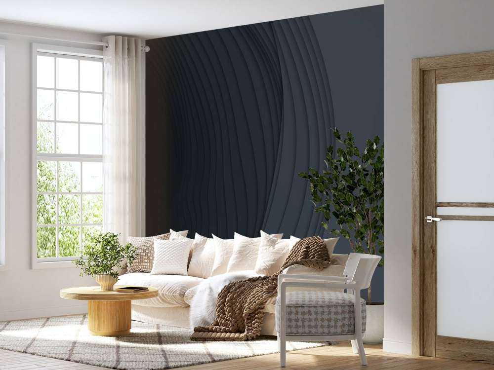 Abstract grijs - Fotobehang