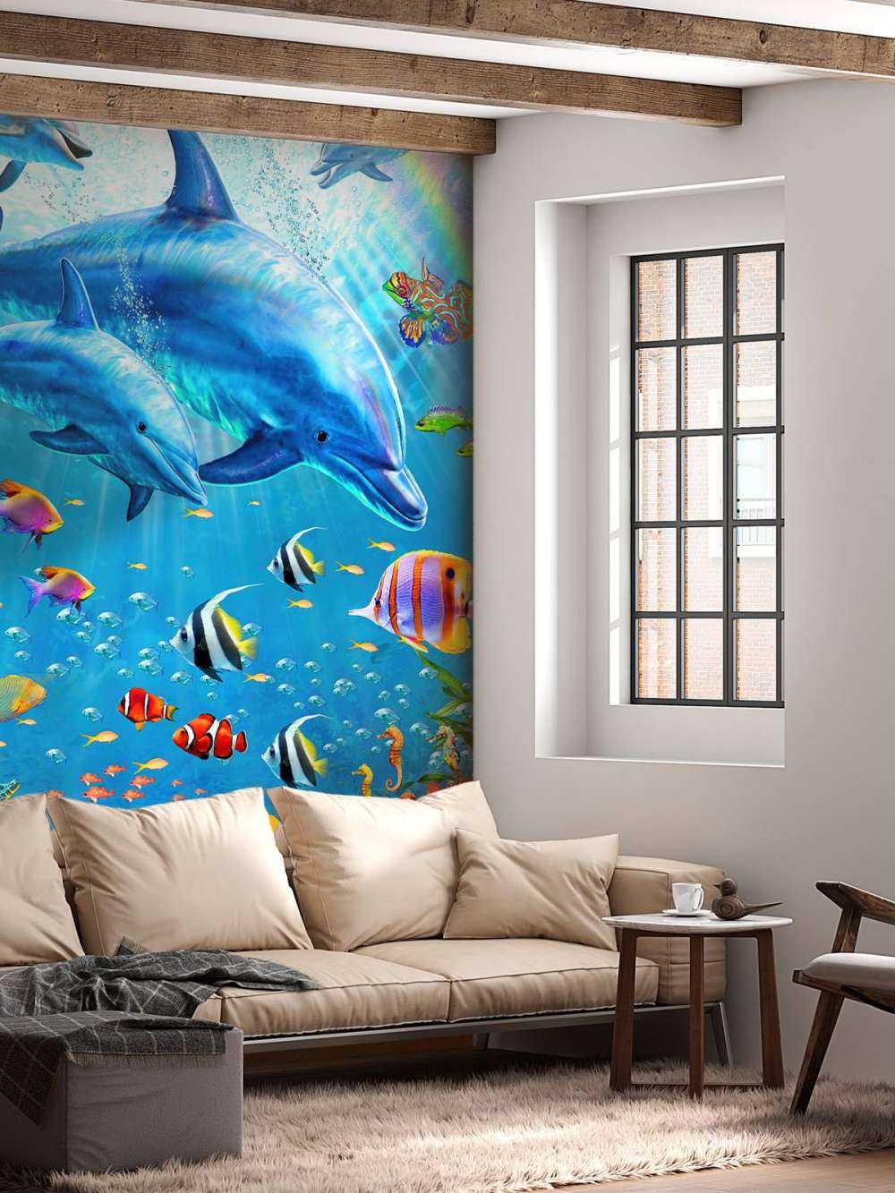 Fotobehang - Dolphin Deep - Fotobehang