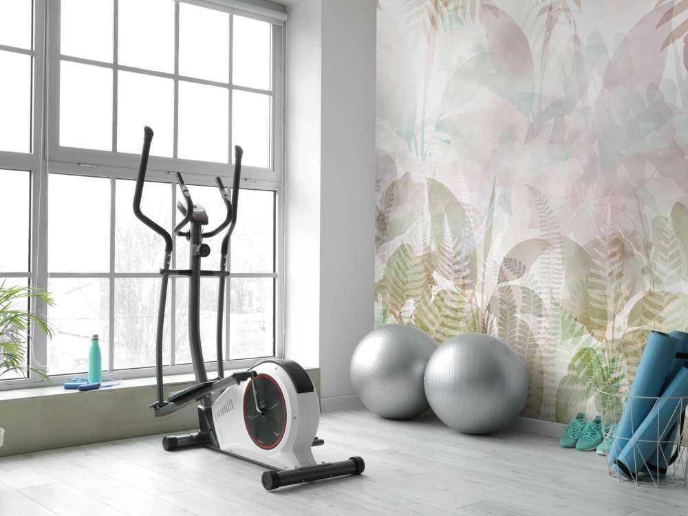 Fotobehang - Leaf Whisper Essence - Tropical Mist - Fotobehang