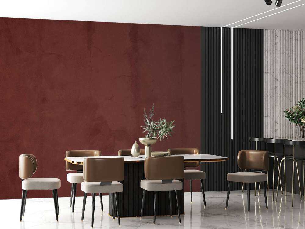 Zweeds rood beton - Fotobehang