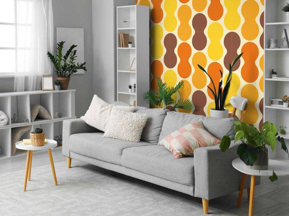 Retro patroon - Fotobehang