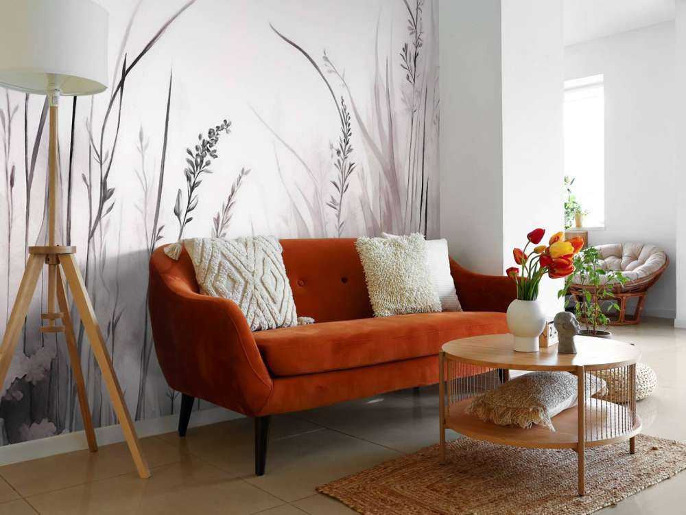 Fotobehang - Harmony Muted Mauve - Fotobehang