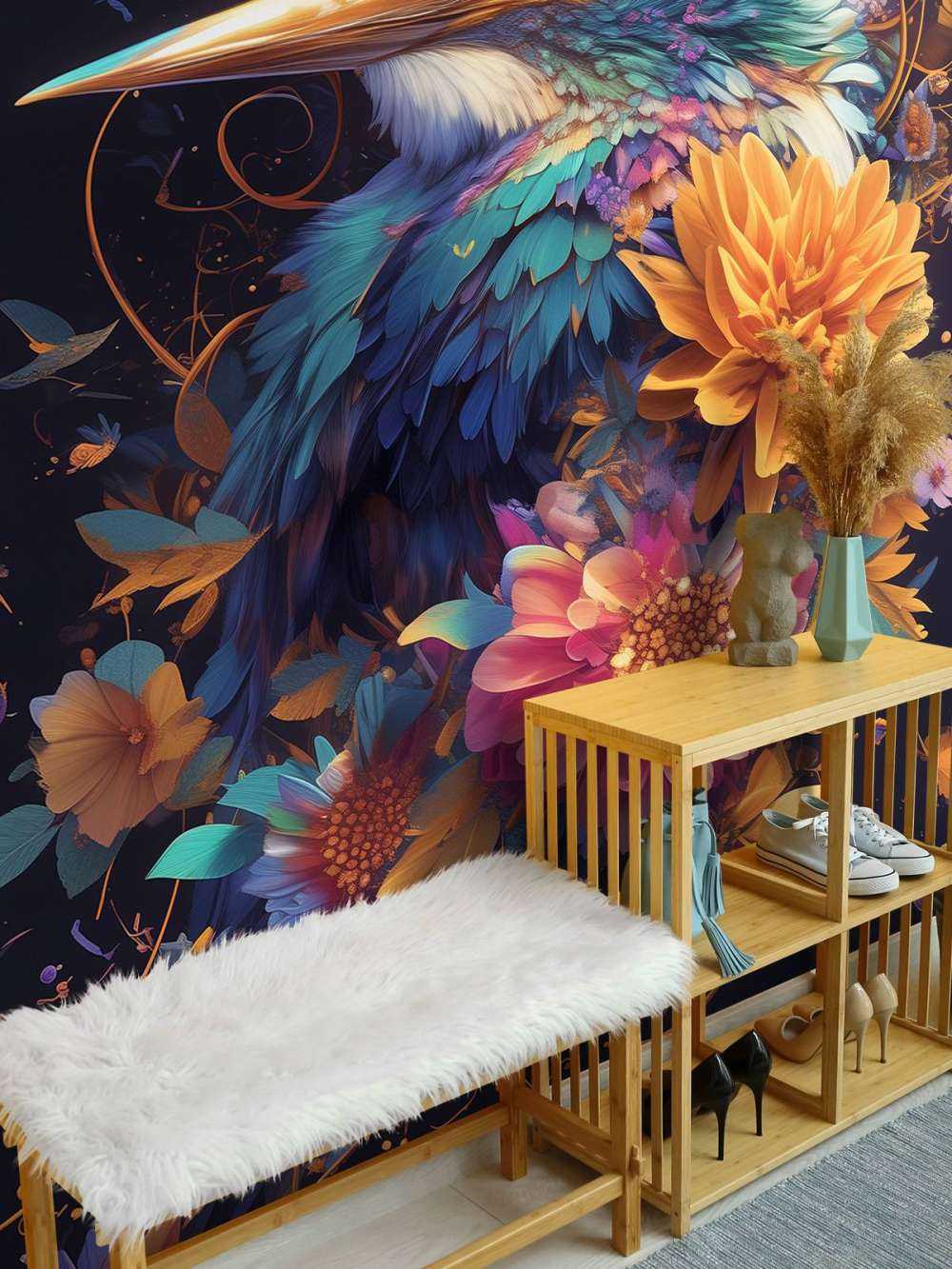 Fantasy Bird - Fotobehang