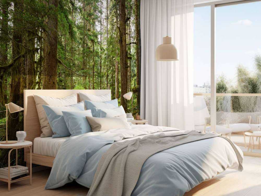 Wild bos - Fotobehang