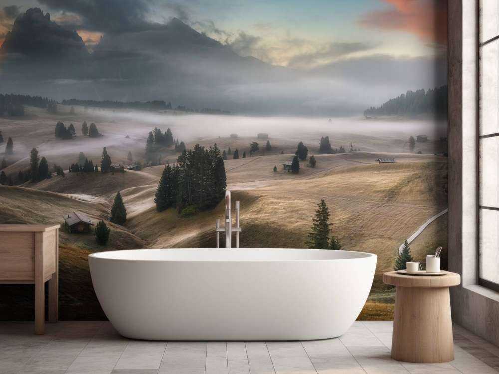 Hilly area - Fotobehang