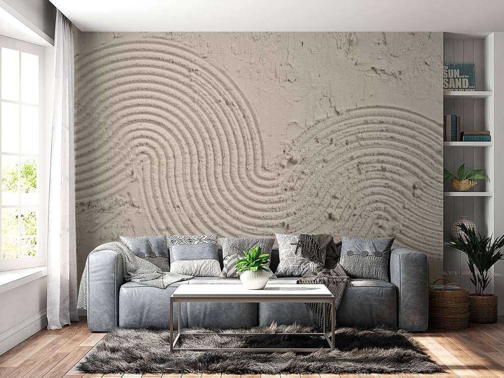 Structuur kunst in linnen - Fotobehang