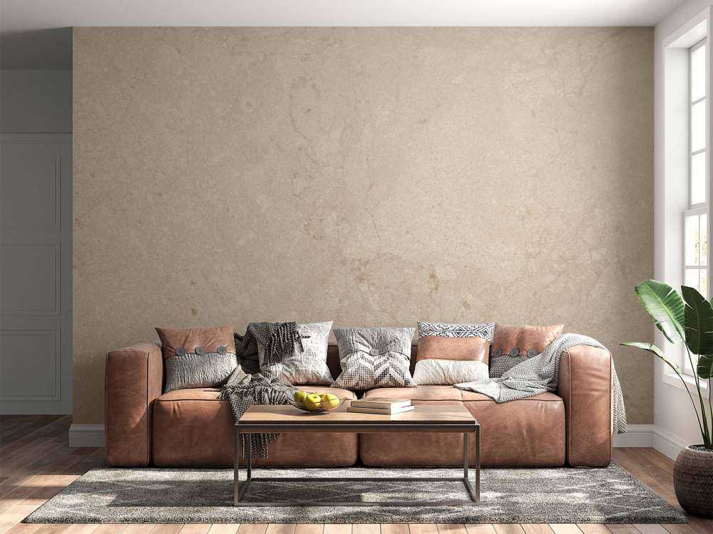 Beige beton - Fotobehang