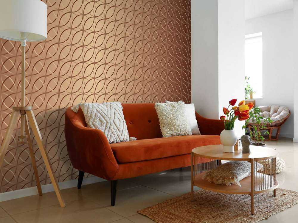 Glanzend brons - Fotobehang