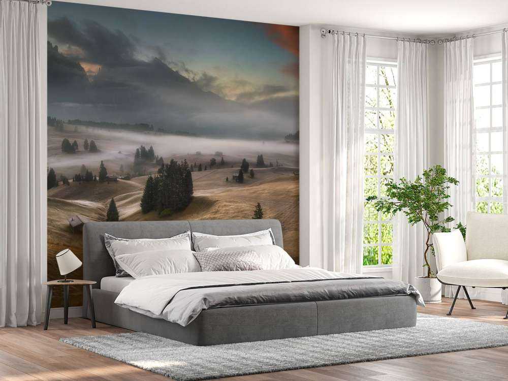 Hilly area - Fotobehang