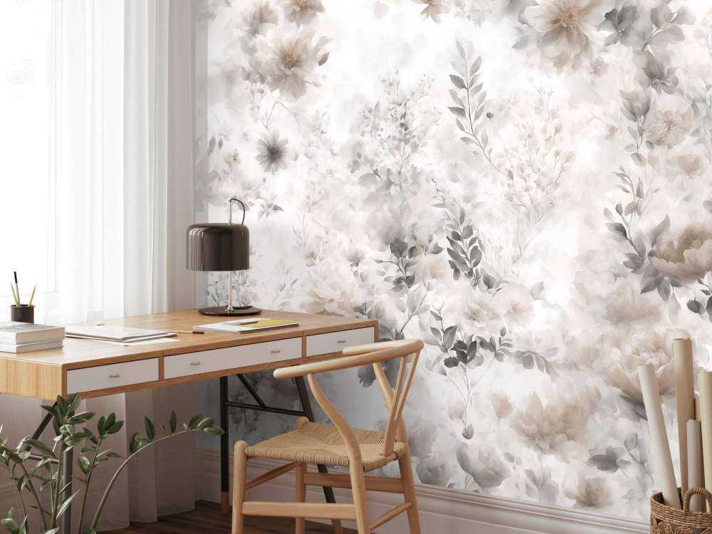 Fotobehang - Delicate Floral Mood 6 - Fotobehang