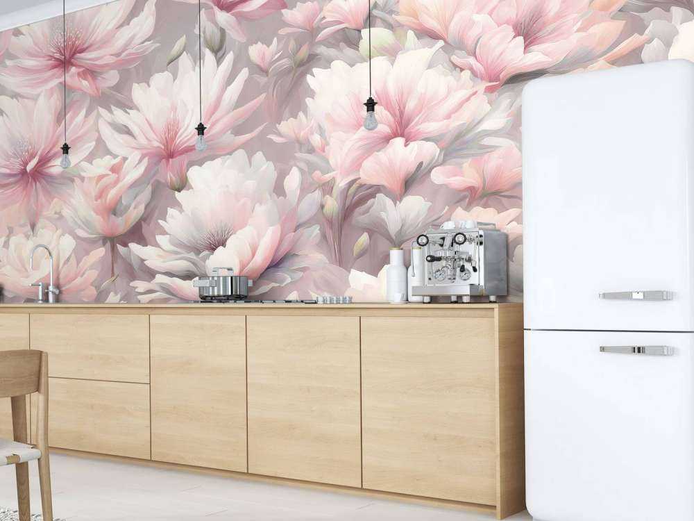 Fotobehang - Balmy morning Pink - Fotobehang