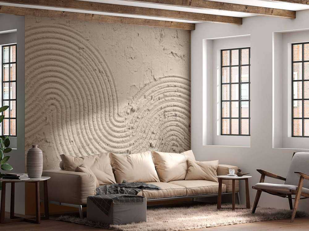 Structuur kunst in linnen - Fotobehang