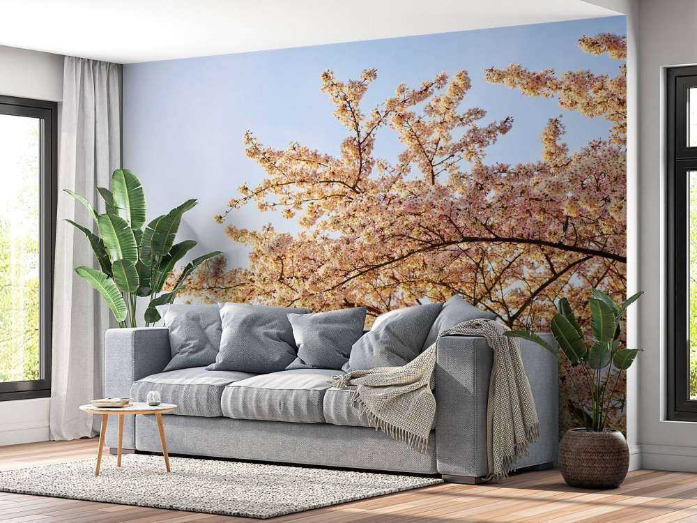 Bloesemtak in bloei - Fotobehang