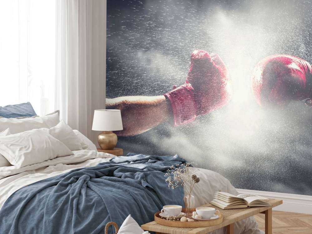 Twee boksers - Fotobehang